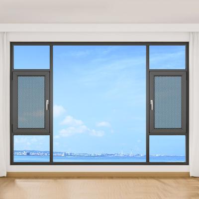 China Folding Screen Solution Energy Aluminium Casement Window with Level 8 Air Tightness for sale