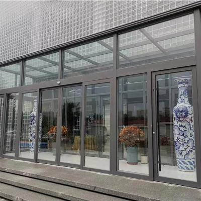Cina Sistema di porte scorrevoli in vetro per appartamenti alberghieri con superficie finita ed efficienza energetica in vendita