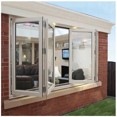 China 70mm Width Aluminum Alloy Frame BI Fold Windows with Modern Design and Sliding Window for sale