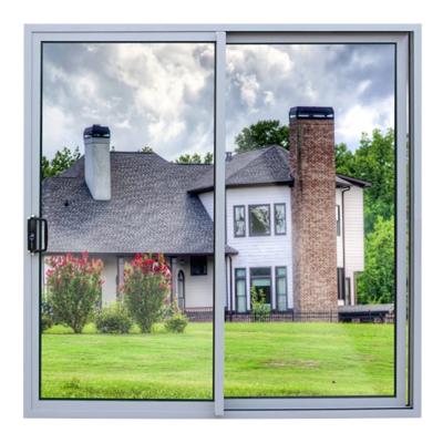 China Soundproof Hurricane Impact Thermal Break Double Glazed Aluminium Alloy Sliding Window for sale