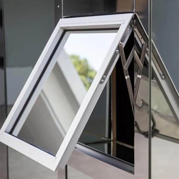 Quality Custom-Made Aluminum Top Hung Home Window with Double Glass and Level 8 Air for sale