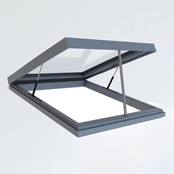 Quality 5 27A 55 9A 5 12A 5 Glass Aluminum Fixed Skylight For Level 9 Wind Pressure Resistance for sale
