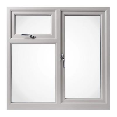 China Custom Size Thermal Break Aluminum Casement Glass Windows For Hanging Curtain Solution for sale