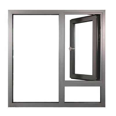 China Faltbildschirm Winddicht Aluminium Doppelverglasung Flush Casement Fenster zu verkaufen