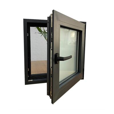 China Stainless Steel Screen Netting Casement Windows With Air Insulation And Water Tightness for sale