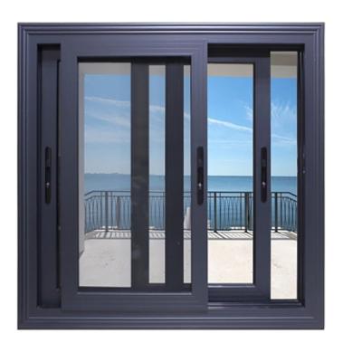 중국 현대적인 디자인 알루미늄 합금 슬라이딩 창문 저렴한 내구성 및 수평 개방 판매용