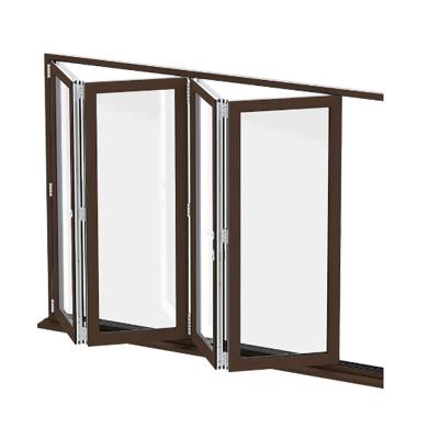 China Level 9 Wind Pressure Resistance Bi-Fold Windows Made Of Thermal Break Aluminum Profile for sale