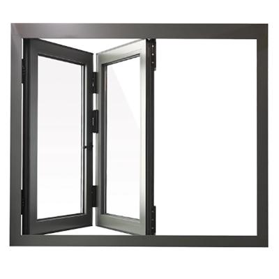 China Level 9 Wind Pressure Resistance Bi-Fold Windows Made Of Thermal Break Aluminum Profile for sale