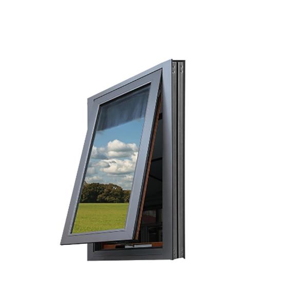 Quality Aluminum Alloy Frame European Style Awning Windows With High Wind Pressure for sale