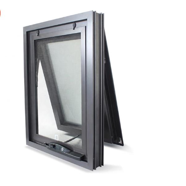 Quality Aluminum Alloy Frame European Style Awning Windows With High Wind Pressure for sale