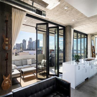 China Chinese Suppliers' Energy Efficiency Aluminum Alloy Bi Fold Doors for Residential for sale