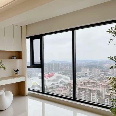 Cina Vetro in lega di alluminio Finestre di casa di villa Progetto di vetro in alluminio con tenuta d'aria superiore in vendita