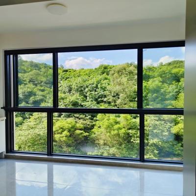 China Fashion New Design Aluminio de doble acristalamiento ventana corredera con vidrio de baja intensidad para espacios pequeños en venta