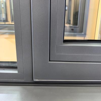 China Venta al por mayor de aluminio asequible ventana de doble acristalamiento con sistema de bloqueo de múltiples puntos en venta