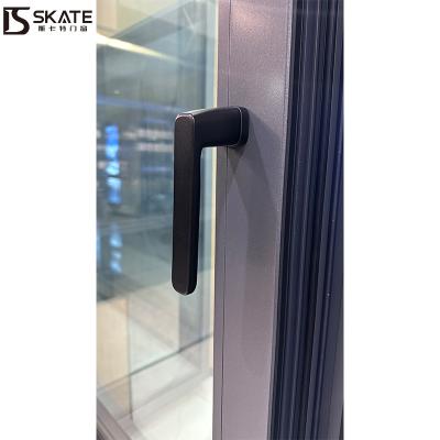 China Venta al por mayor de aluminio asequible ventana de doble acristalamiento con sistema de bloqueo de múltiples puntos en venta