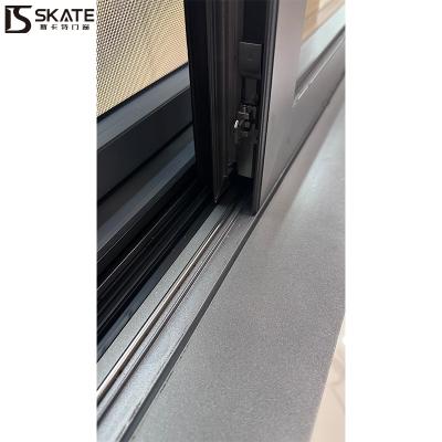 China Modern Design 3 Track Sliding Window with Handle Lock and Mesh Screen for Kitchen & Houses for sale