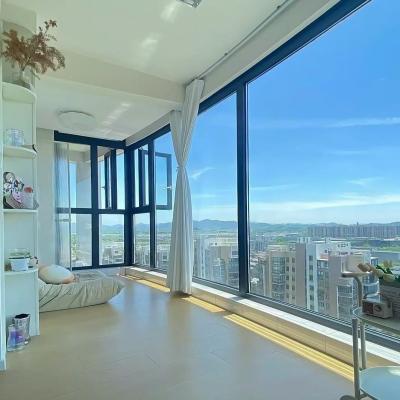 China Minimalist Style Energy Efficiency Thermal Break Aluminum Casement Window for Modern Home for sale