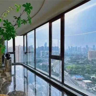 China Noise blocking Aluminum Casement Window with Acoustic Insulated Glass and Fine Mesh Screen for Quiet Residences for sale