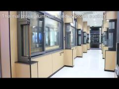 Double Inward Opening Thermal Insulated Aluminum Casement Windows