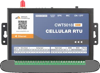 China GSM GPRS Modbus Control water level 4DI 8AI 2 Relay Output RS232 RS485 for sale
