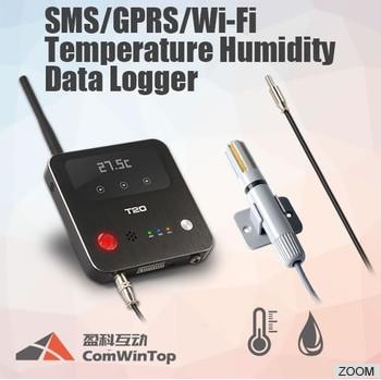 China T20 wifi gsm indoor temperature and humidity monitor for sale