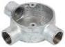 China BS4568 EN casting malleable iron pipe fittings-4 way cross box 20mm for sale