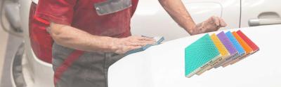 Cina Ossido di alluminio d'insabbiamento abrasivo Diamond Double Face Washable della spugna del rombo S66 in vendita