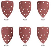 China 100pcs Triangular Sanding Pads Hook And Loop Sanding Sheet For Wood for sale
