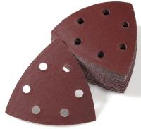 China 100pcs Triangular Sanding Pads Hook And Loop Sanding Sheet For Wood for sale