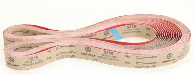 Cina Le cinghie d'insabbiamento dell'allumina del Y-peso del panno ceramico rosso del poliestere raffreddano il rivestimento stridente in vendita