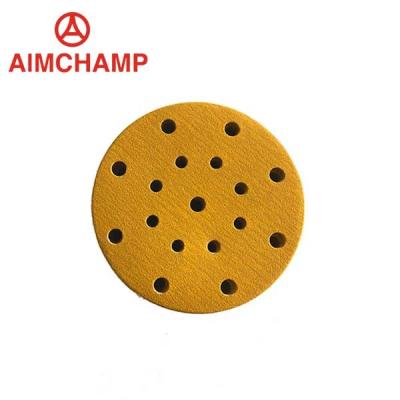 China 6 inch 150 mm Hook And Round Sanding Disc 100 Grit Abrasive Sanding Disc for sale