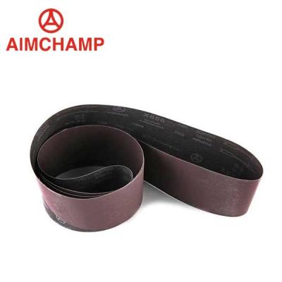 中国 Yの重量の炭化ケイ素の金属紙やすりで磨くベルト紙やすりで磨くロール研磨布の布ベルト 販売のため