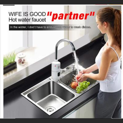 Cina Acqua elettrica inossidabile Heater Tap contabilità elettromagnetica della cucina del rubinetto di comando digitale dell'elemento 304 in vendita