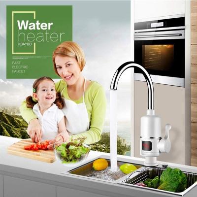 Cina Rubinetto di acqua di plastica del lavandino del bagno del corpo di istante 3kw del riscaldamento dell'ABS elettrico freddo caldo del rubinetto in vendita