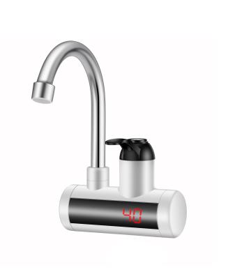 China Electric Deck Mounted Kitchen Faucet 3000W IPX4 Bathroom Sink Water Tap LVD for sale