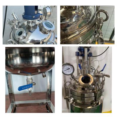 China Stainless Steel Double Jacketed Reaction Vessel for Precise Temperature Control for sale