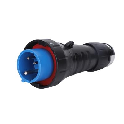 China Explosion-proof Plug And Socket  IP65 WF2 Petro Chemical Industry Single Phase 16A 3 Pins for sale