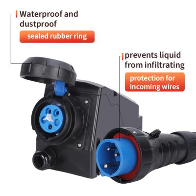China ATEX Industrial Plug And Socket Price Red Waterproof Ip67 Female Plug Connector for sale