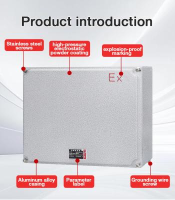China Industrial Explosion Proof Junction Box Enclosures Corrosion Proof Wiring Cabinet Ex Aluminum Alloy Shell for sale