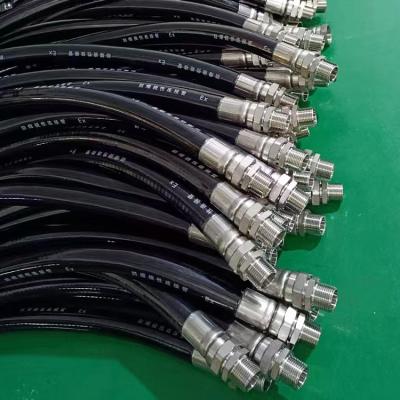 China 1000mm Electrical Hose Connecting Pipe Explosion Proof Flexible Conduit  Coated Flexible Metal Conduit for sale