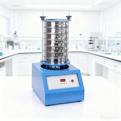 China Electronic 220-volt circular vibrating screen, used in stone material laboratory for sale