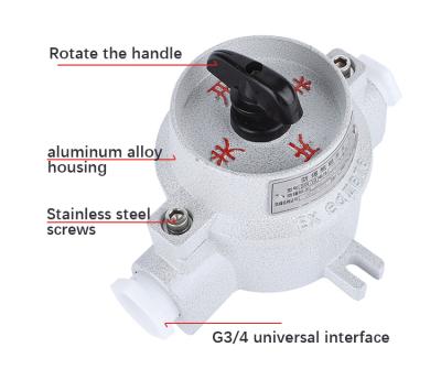 China ATEX 220V 10A Explosion Proof Rotary Switch push button switch wall switches for sale