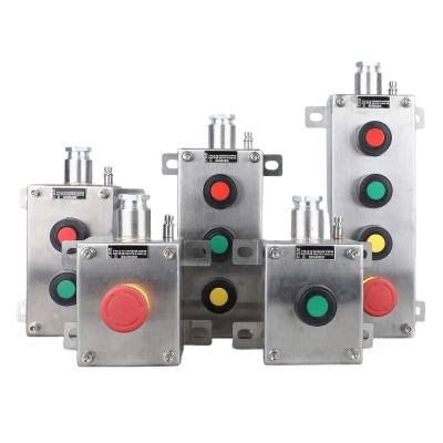 China IP65 Waterproof 304 Stainless Steel Flameproof Push Button Box Ex de IIC T6 Gb Anti-Corrosion Enclosure Flammable Explosive Area for sale
