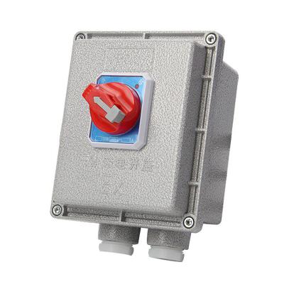 China Square 4p Explosion-Proof Circuit Breaker with Leakage Protection Function IP65 Ex Db Eb Iib T6 6ka 50Hz Surface-Mount Circuit for sale