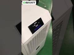 Room uses industrial type humidifier/dehumidifier. Portable type. Commercial type. Portable type. Dehumidifier