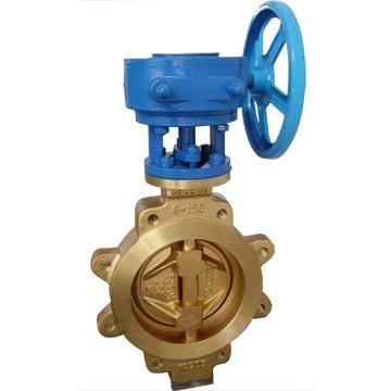 China BW Wafer Type Butterfly Valve Aluminum Bronze Offset Butterfly Valve for sale