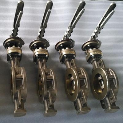 China Wafer Eccentric Butterfly Valve ASTM B148 C95500 DN 100 PN 20 Lever Operation for sale