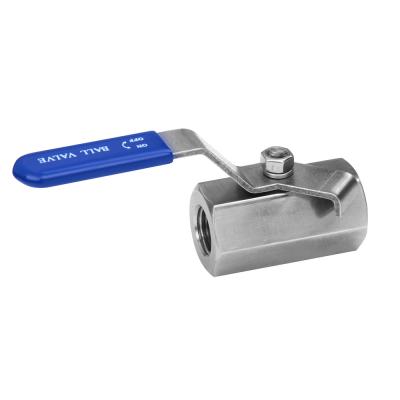 China Professional 1000 WOG 2 SS Ball Valve Single Piece Threaded With  Hexagon Type for sale