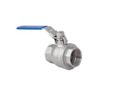 China Screwed End WOG Ball Valve Reducer Bore Ball Valve 2PC Korea Type Locking Device for sale