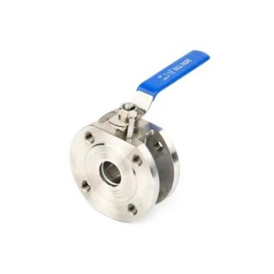 China DIN PN16 150LB Wafer Type Ball Valve with ISO5211 Mounting Pad for sale